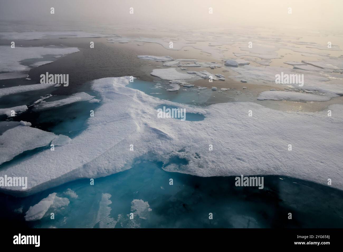 Pack ice north of Svalbard Stock Photo - Alamy