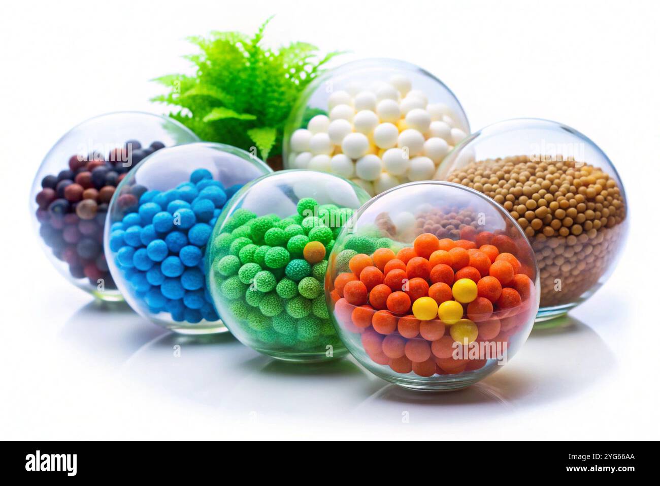 Aquarium bio balls, isolated on white background Stock Photo - Alamy