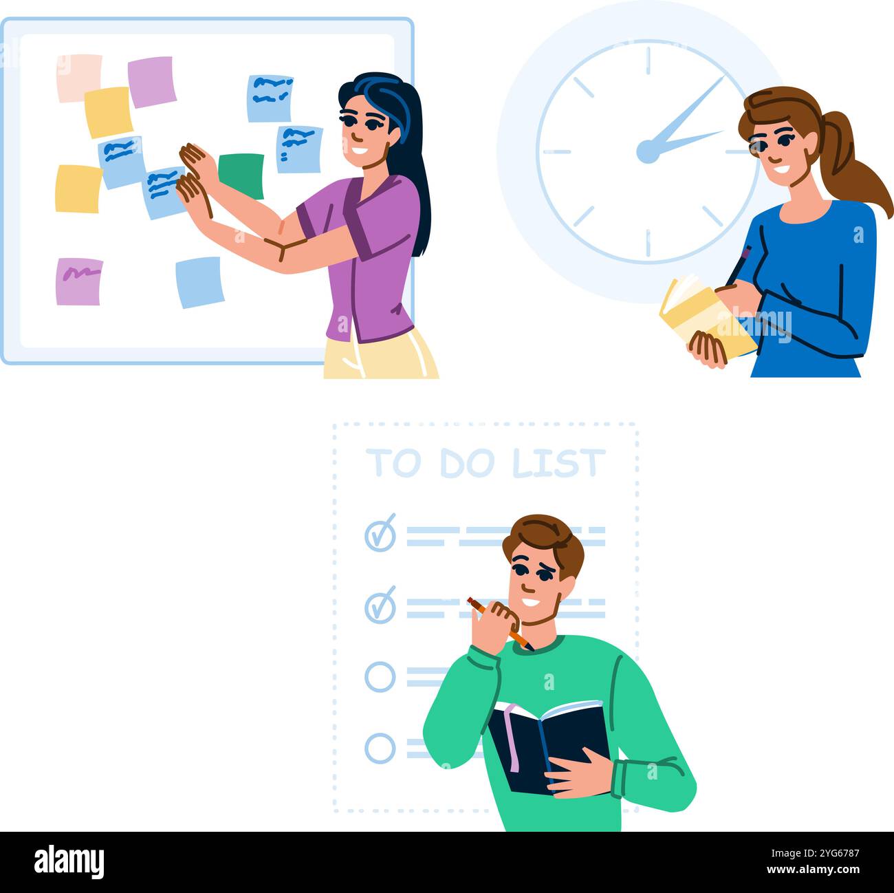 scheduling organizing tasks vector Stock Vector Image & Art - Alamy