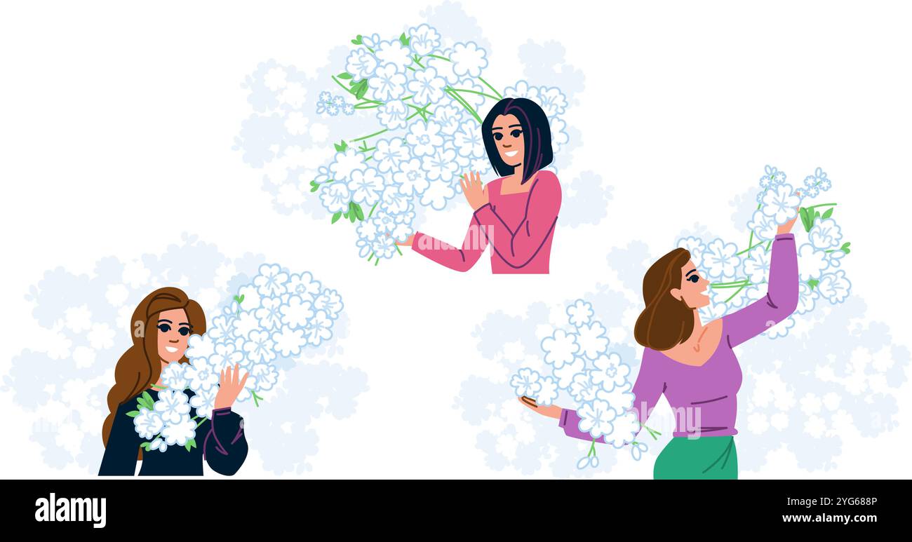 growth woman blossoming tree vector Stock Vector Image & Art - Alamy