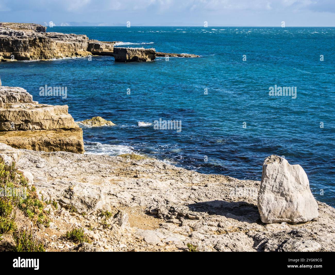 The Isle of Portland on the Jurassic Coast in Dorset Stock Photo - Alamy