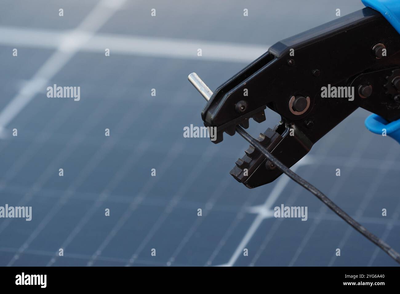 Solar cable crimping tool hi-res stock photography and images - Alamy