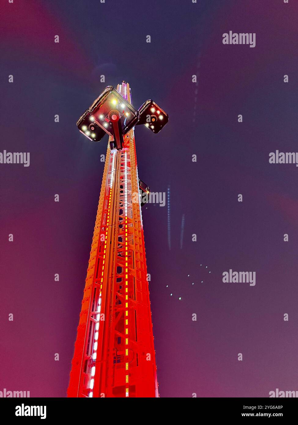 Prater amusement park. Theme park ride. Amusement park ride. Germany ...