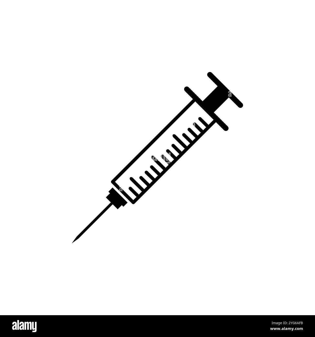 Syringe Icon Vector illustration isolated on white background. Doctors ...