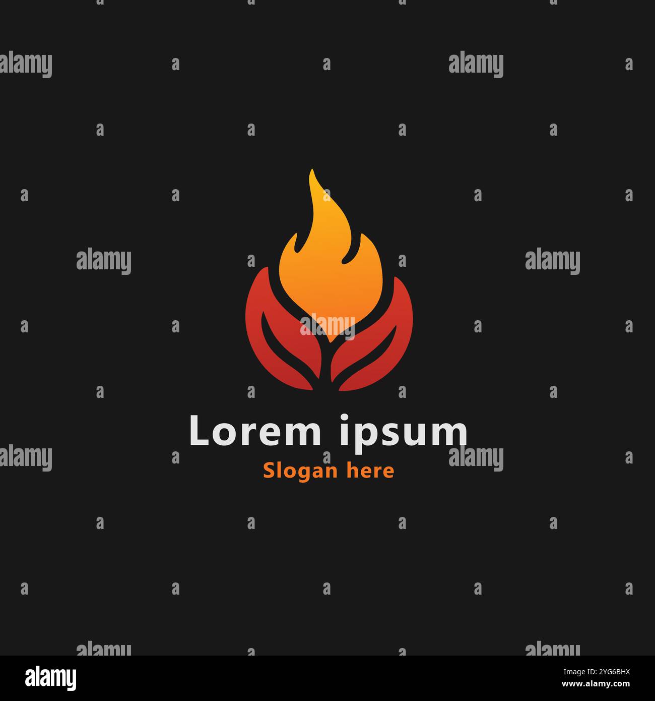 Fire flame logo hi-res stock photography and images - Alamy