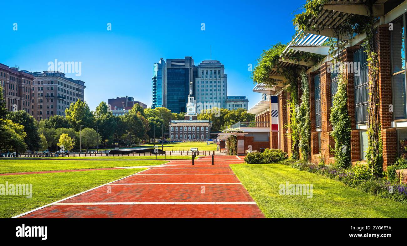 Philadelphia Independence Mall landmark panoramic view, Independence ...