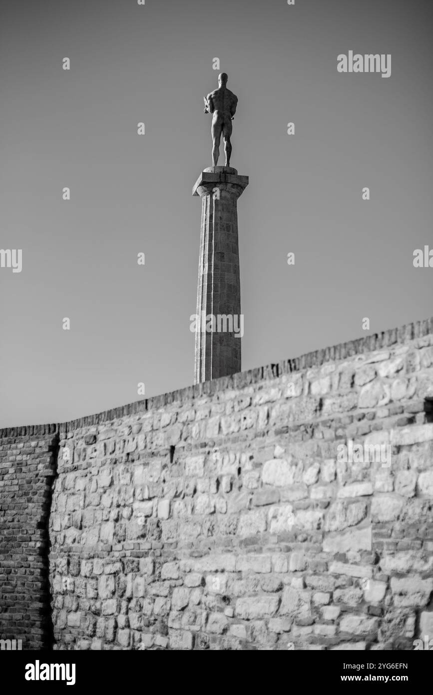 Victor monument, symbol of Belgrade, commemorating Allied victory in ...
