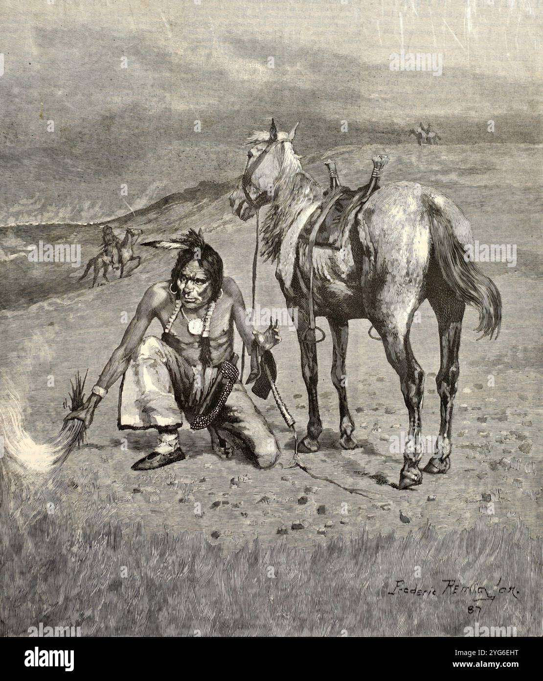 The copy of an 1887 Harper's Weekly with an engraving by Frederick ...