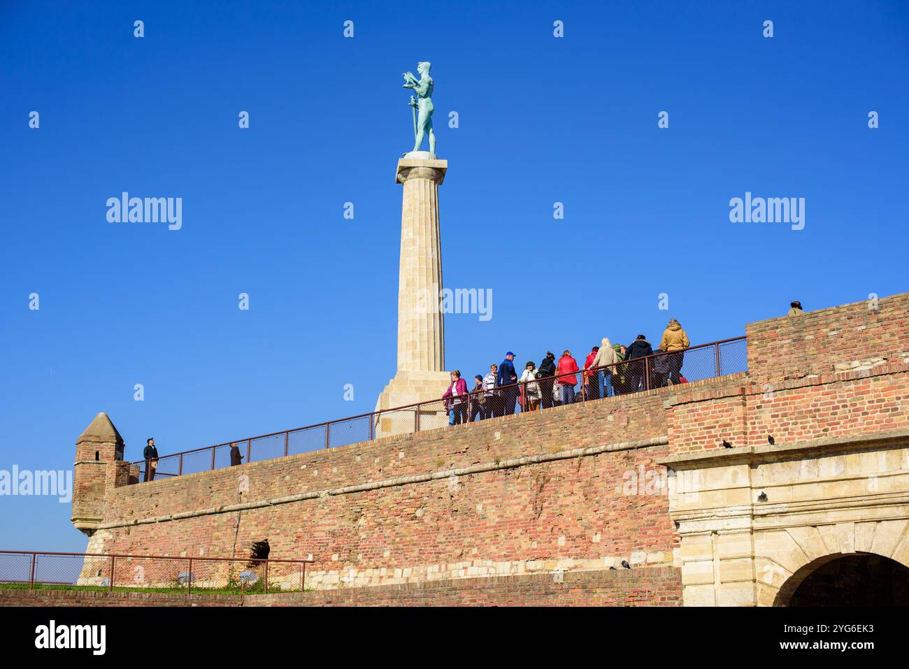 Victor monument, symbol of Belgrade, commemorating Allied victory in ...