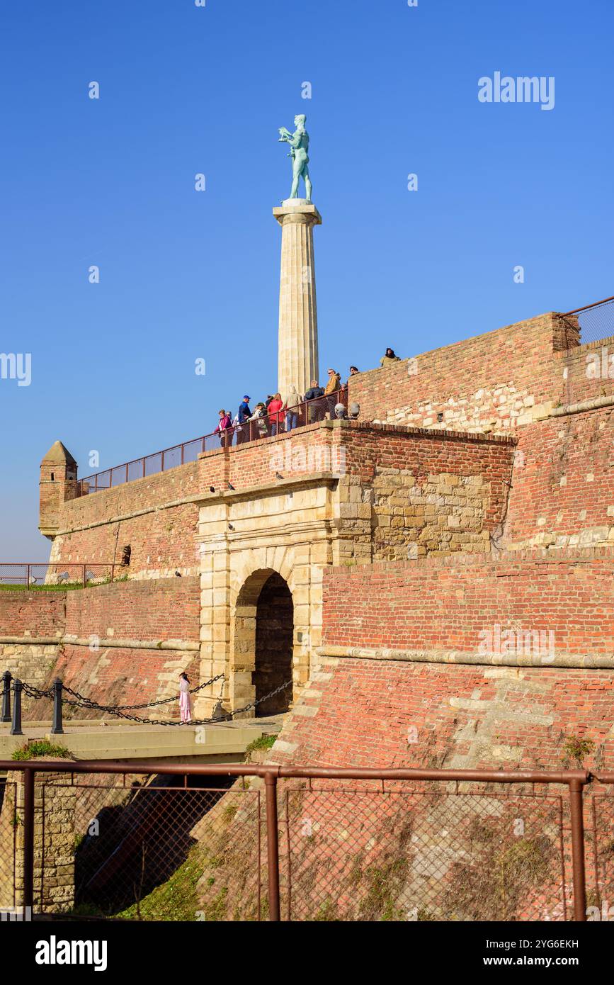 Victor monument, symbol of Belgrade, commemorating Allied victory in ...