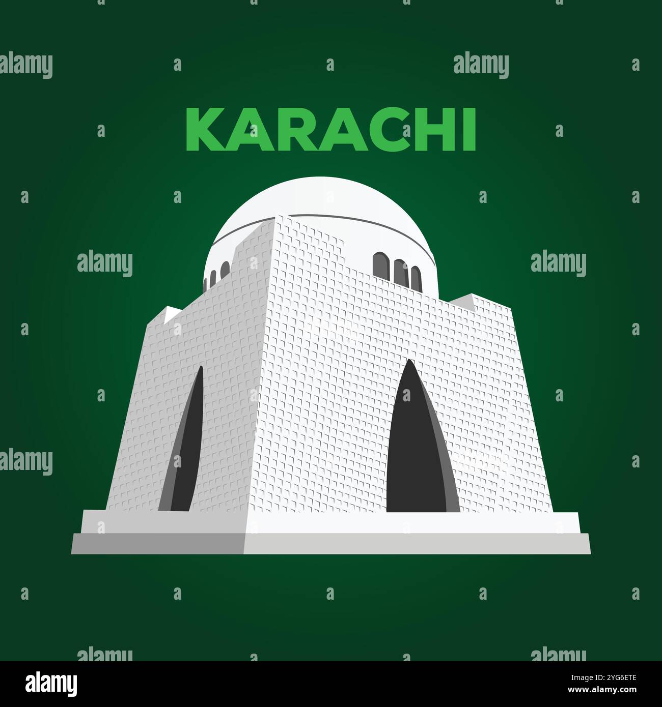 The pakistan monument Stock Vector Images - Alamy