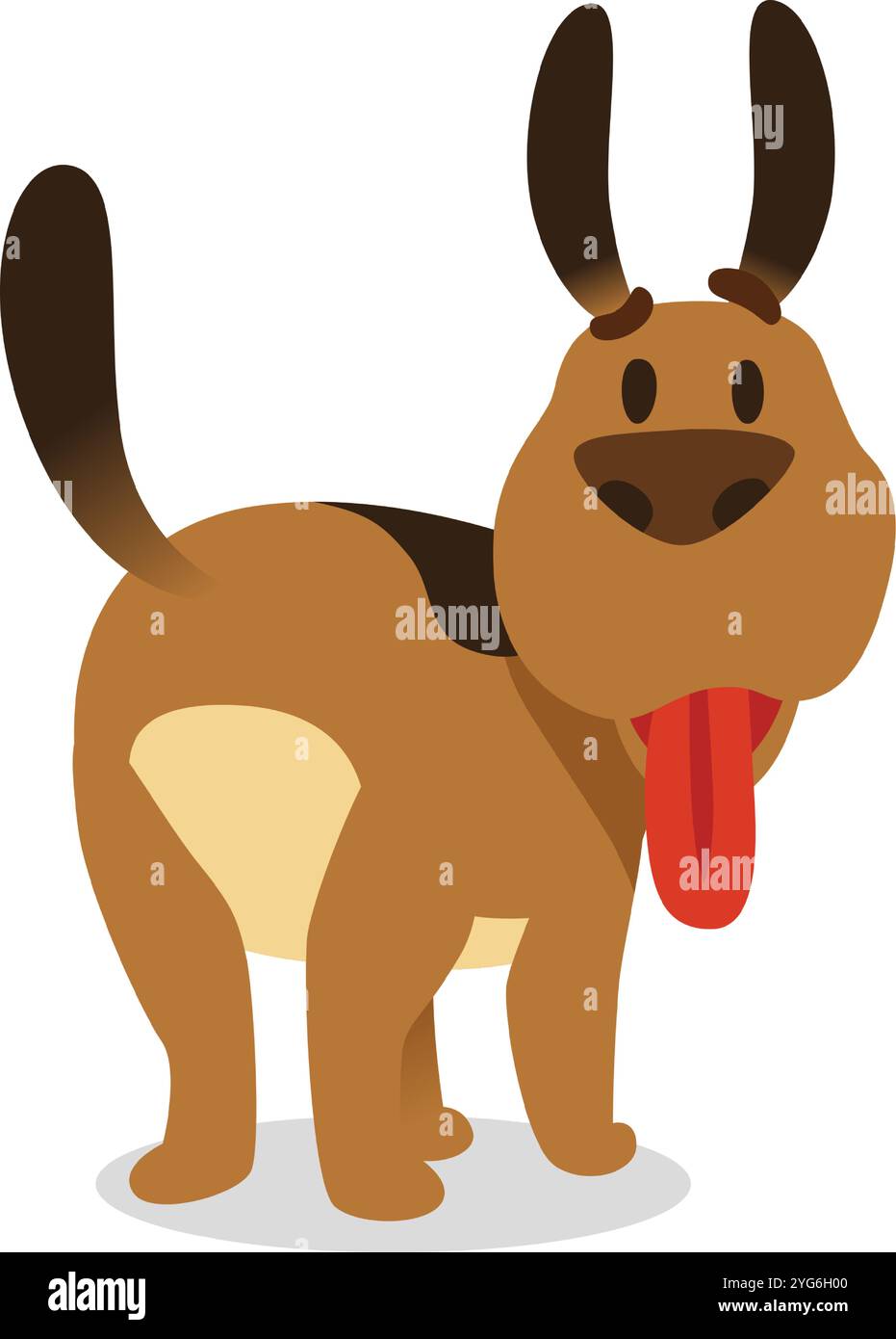 Dog themed greeting card Stock Vector Images - Alamy