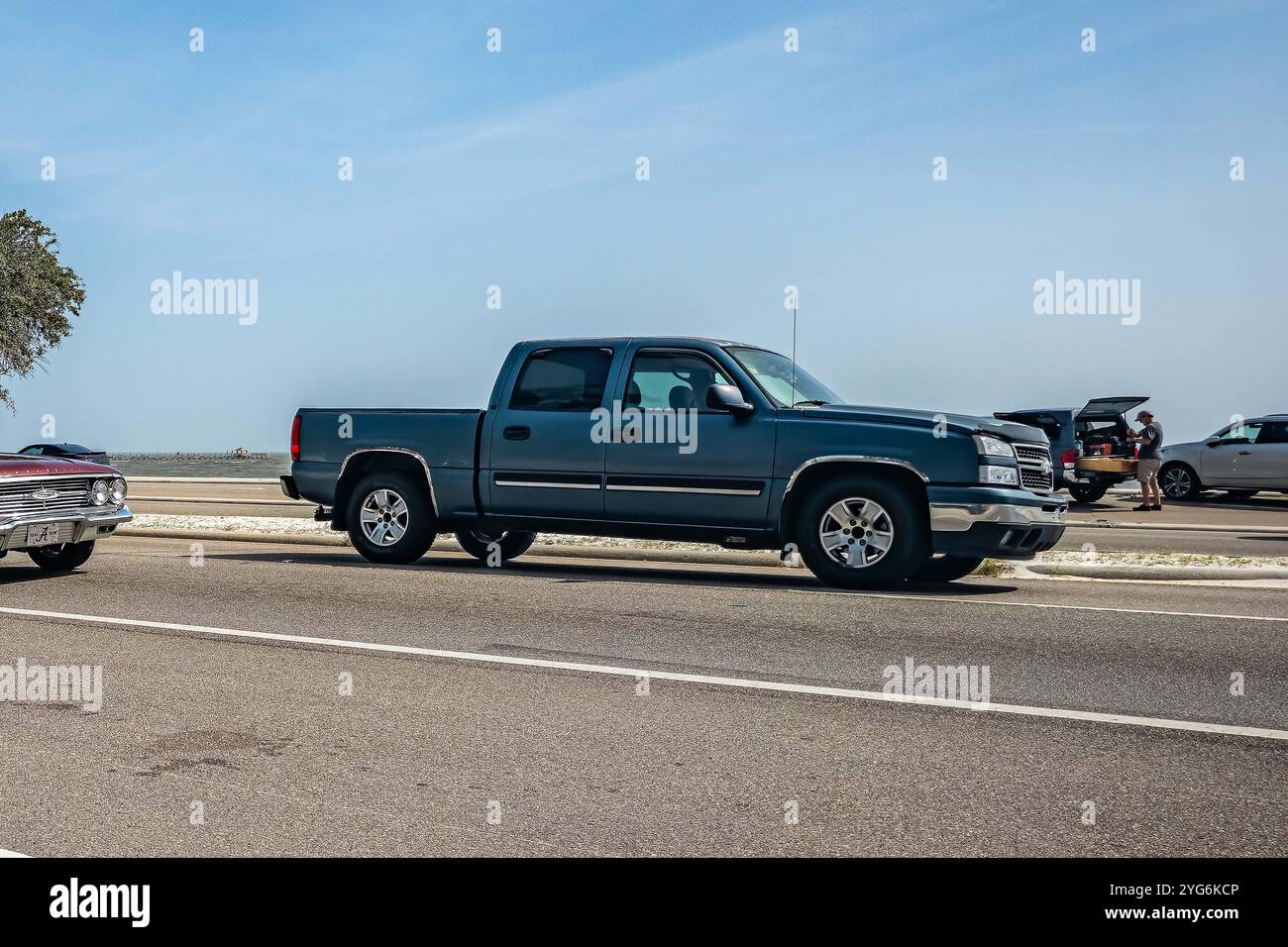 Gulfport, MS - October 04, 2023: Wide angle side view of a 2006 ...