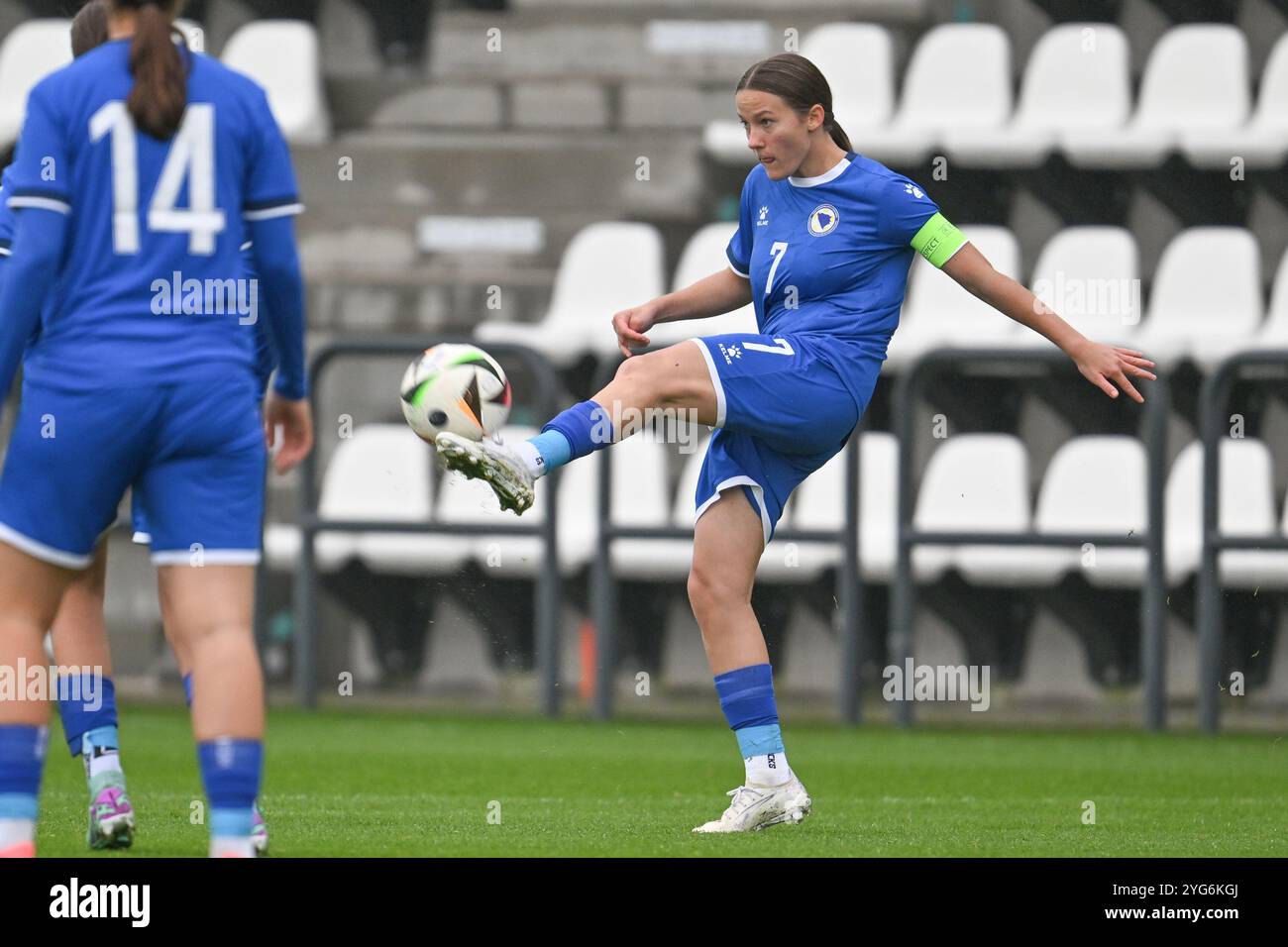 Ana Juric (7) of Bosnia pictured during a soccer game between the ...