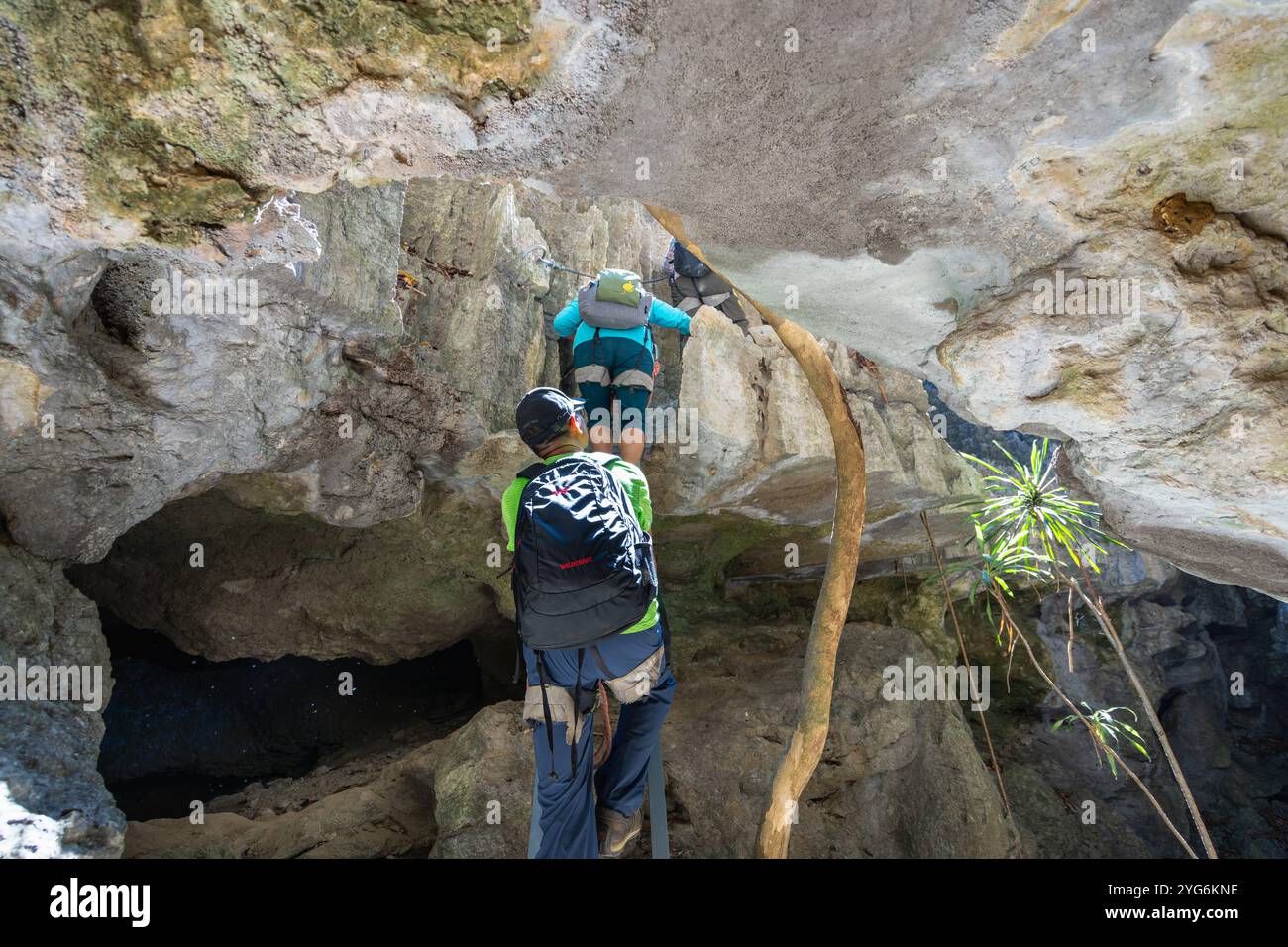 Bemaraha National Park, Madagascar - August 28, 2024: Tourists navigate ...