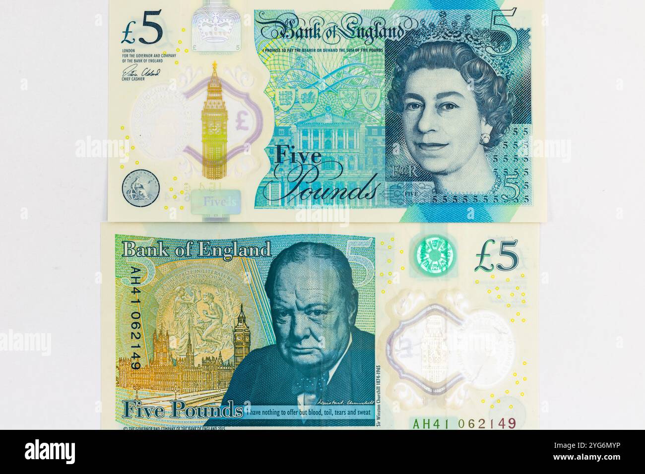 Five pound note queen elizabeth hi-res stock photography and images - Alamy