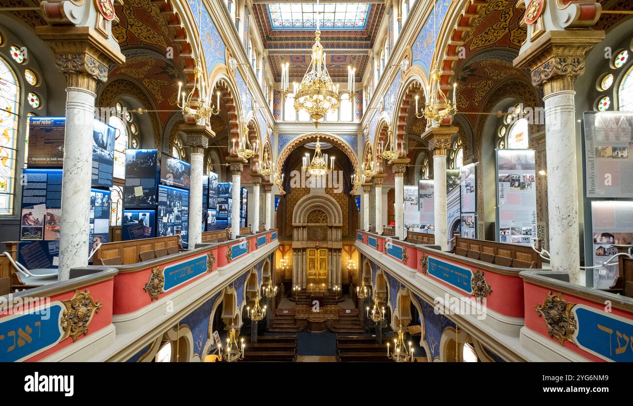 Ornate and colourful Jerusalem Synagogue, also known as the Jubilee ...