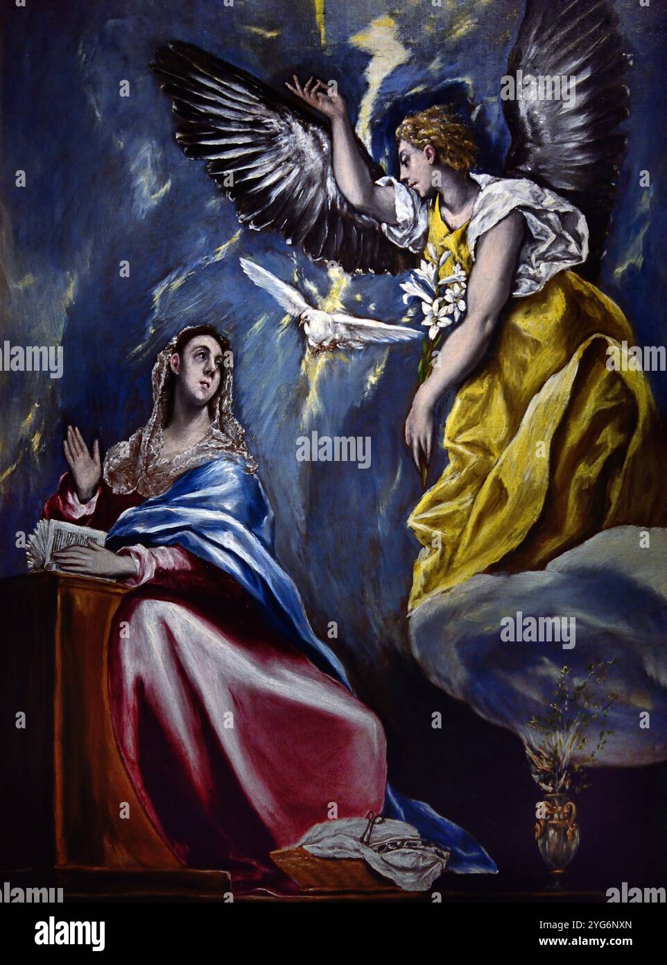 The Annunciation 1600 by El Greco, Domenikos Theotokopoulos, Greek, Greece ,Spain, Spanish ...