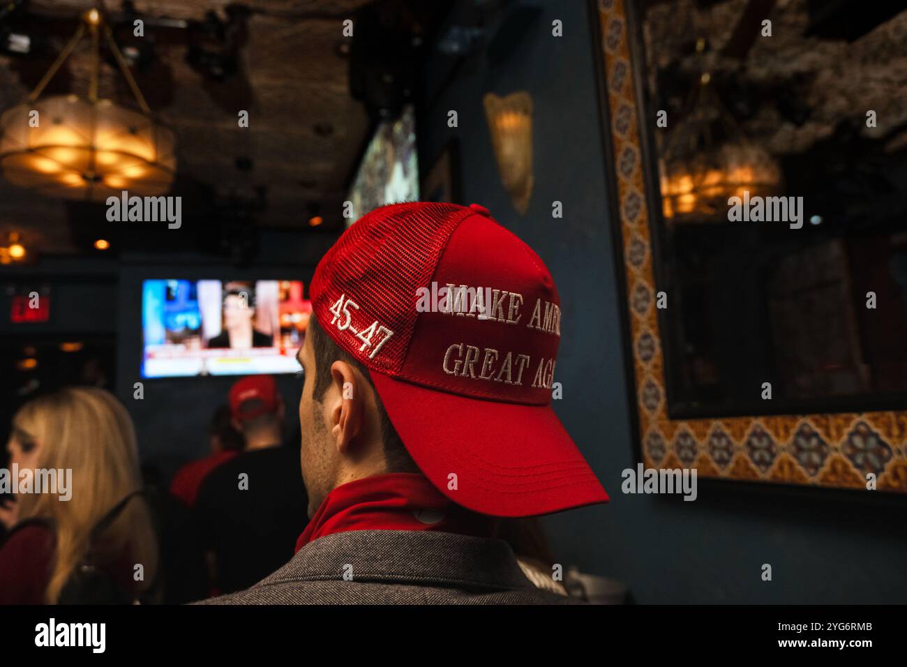 New York, USA. 05th Nov, 2024. The New York Young Republican Club hold ...