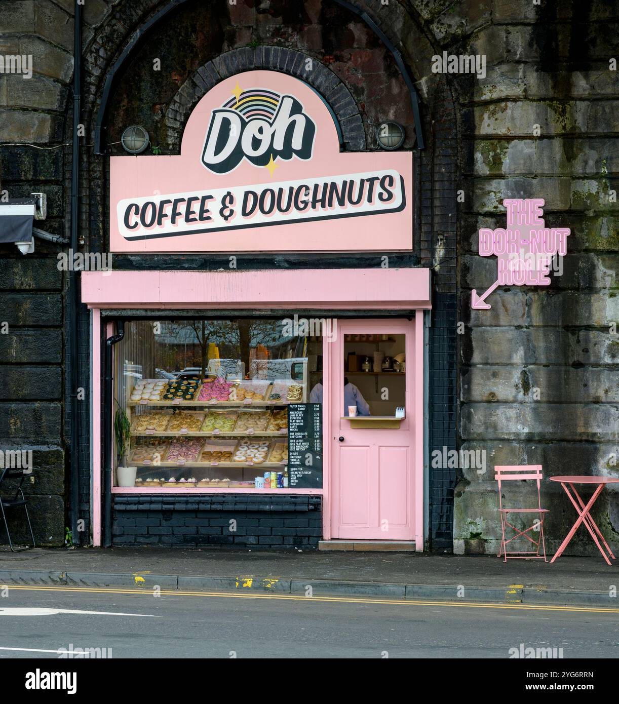 Doh Coffee and Doughnuts shop, King Street, Glasgow, Scotland, UK ...