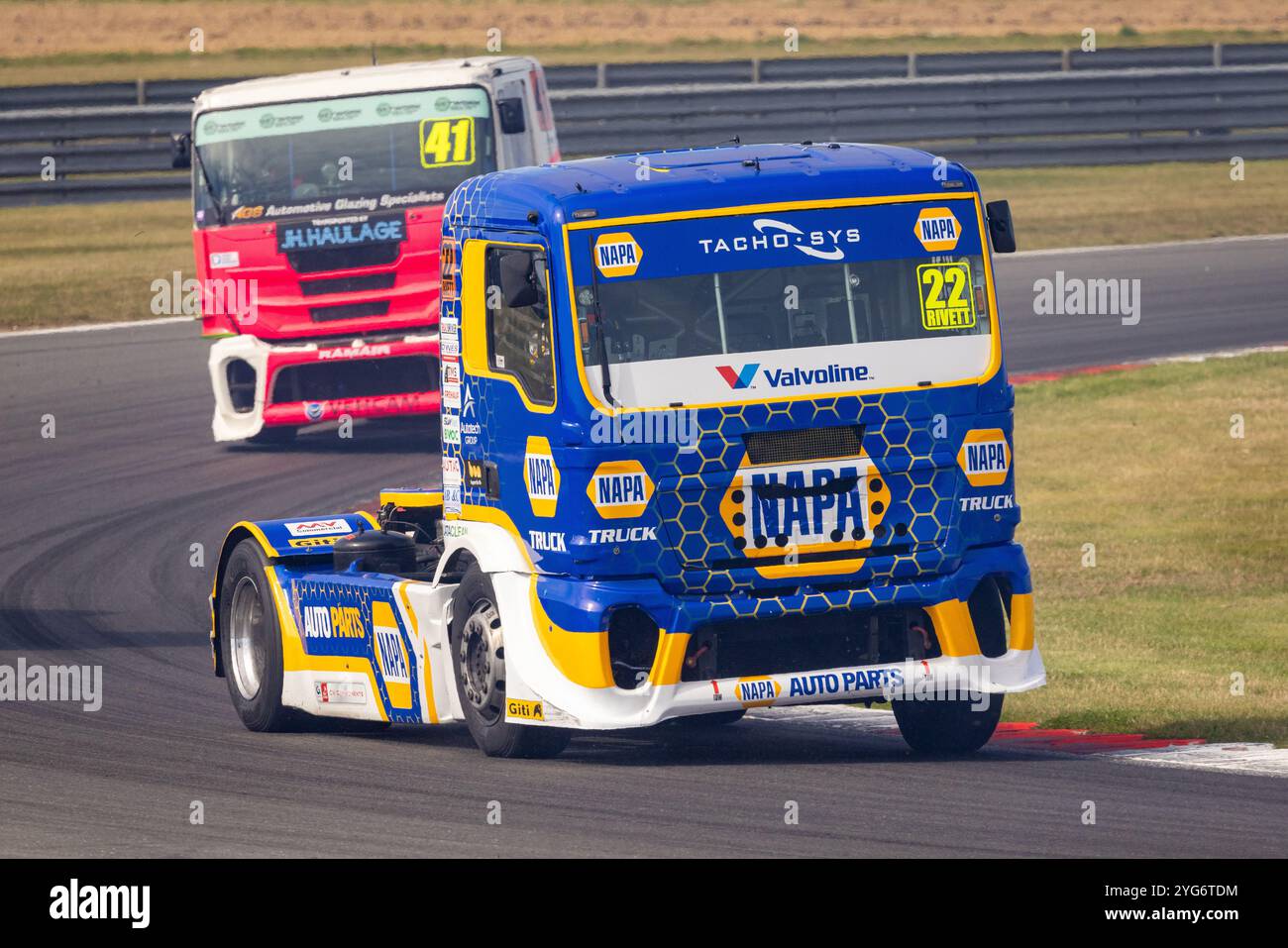 Paul Rivett in the NAPA Racing UK MAN TGX during the 2024 British Truck ...