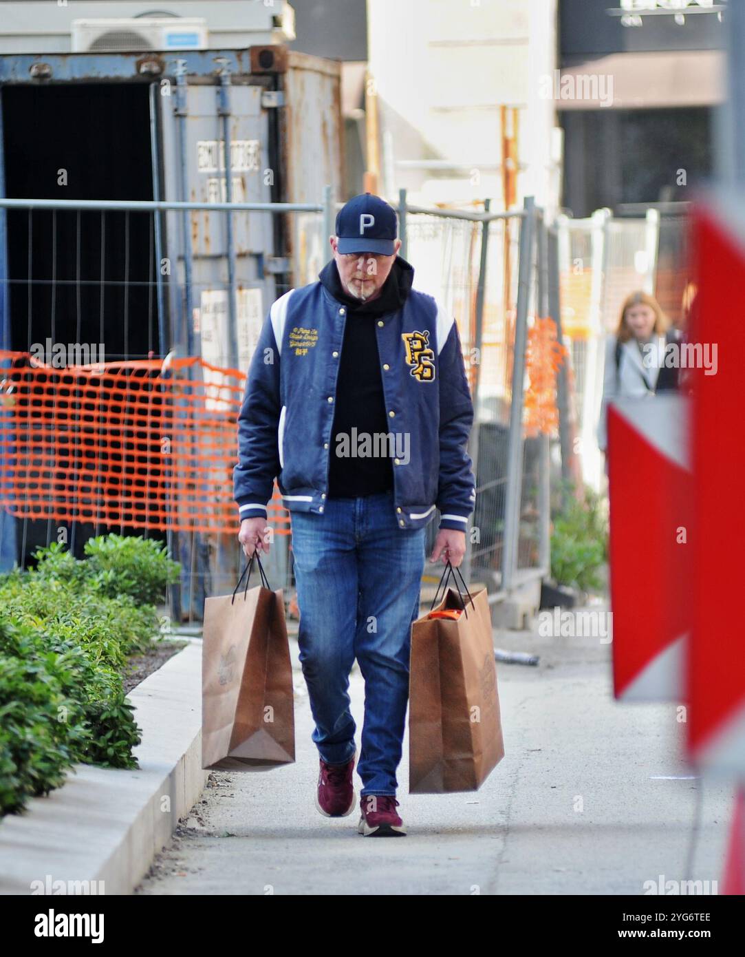 Milan, 06-11-2024 Boris Becker after shopping in the center takes a ...