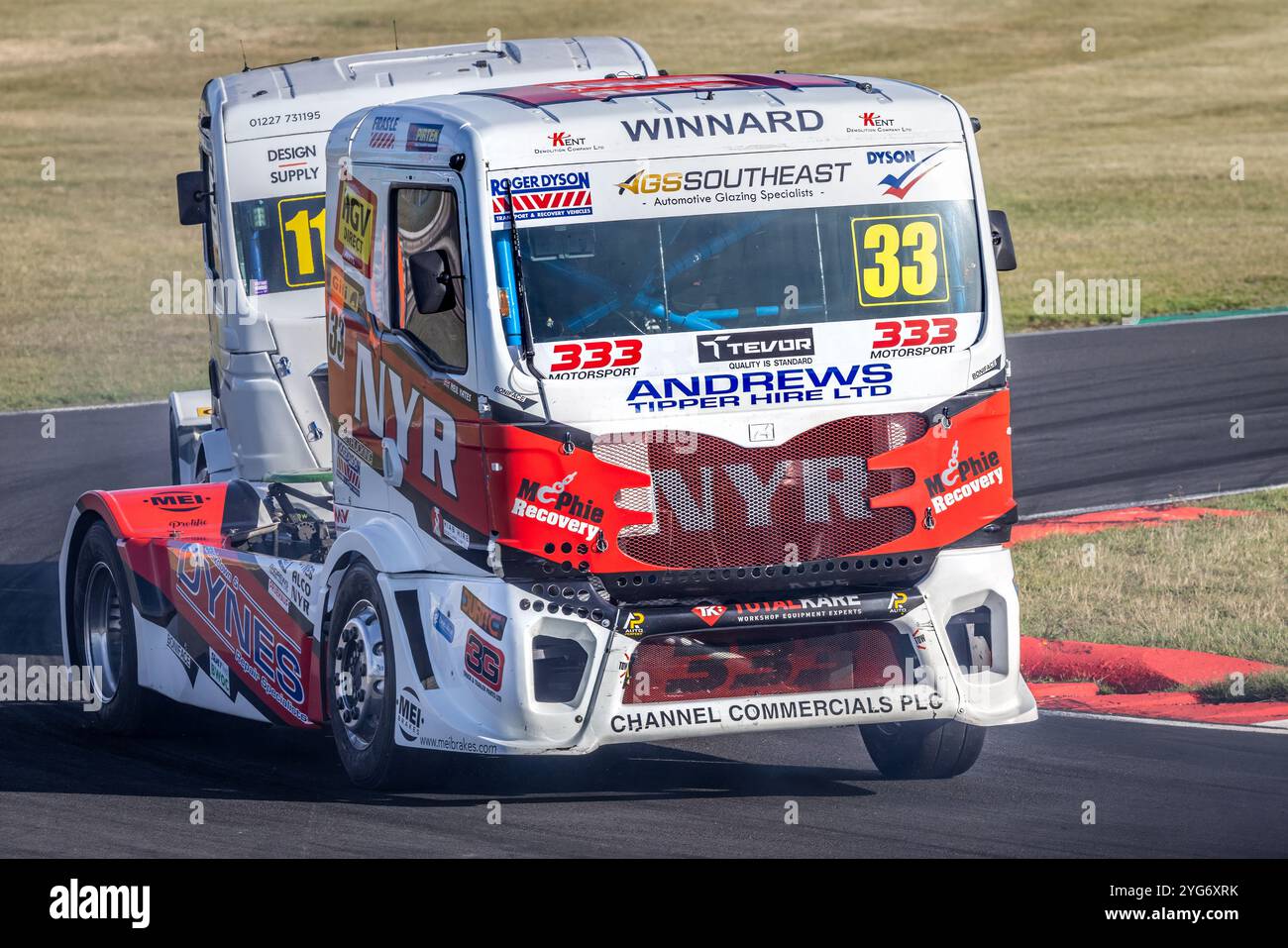 Neil Yates in his NY Racing MAN TG going through Palmer during the 2024 ...