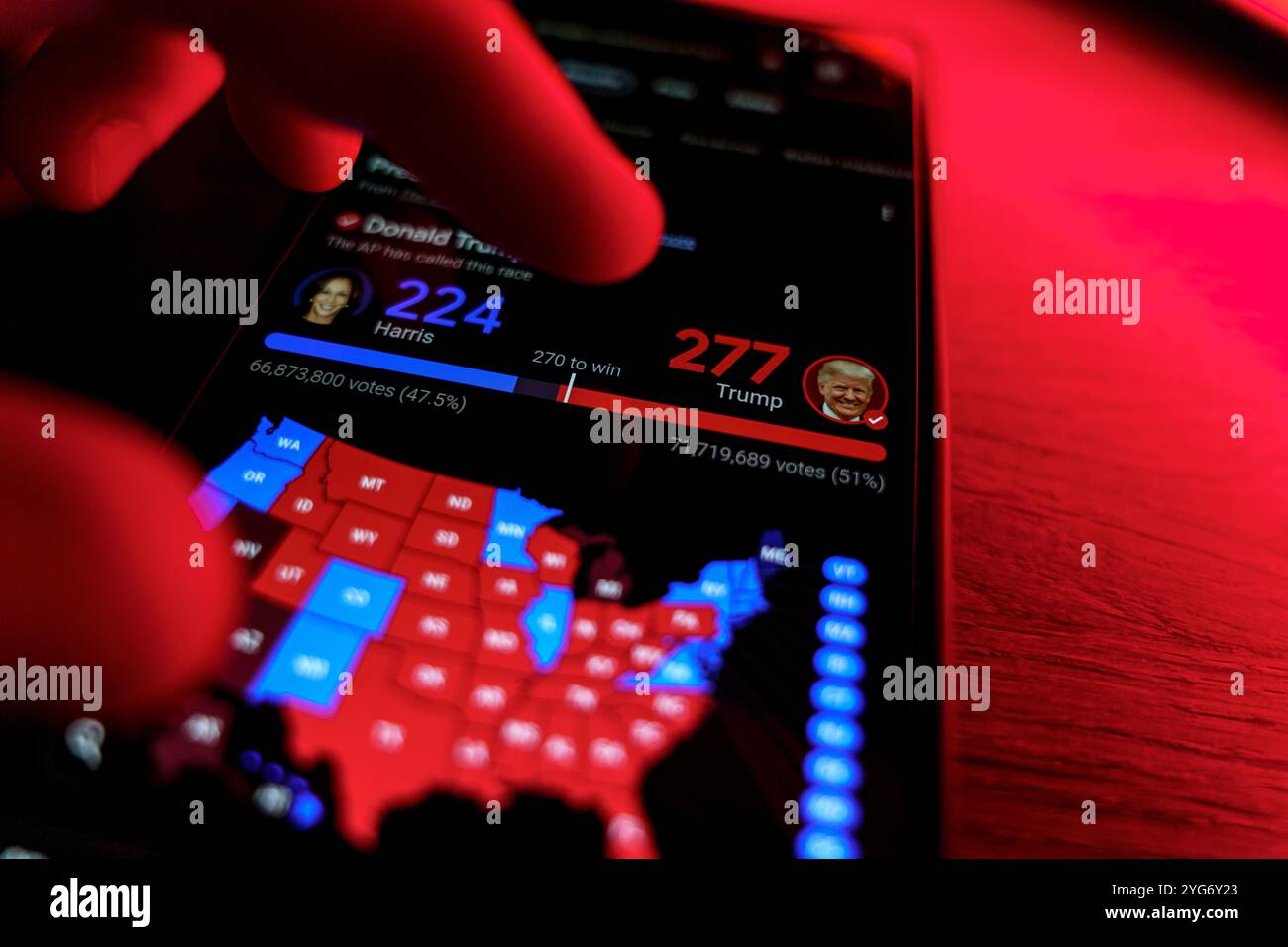 Donald Trump win in US president elections 2024 Stock Photo - Alamy