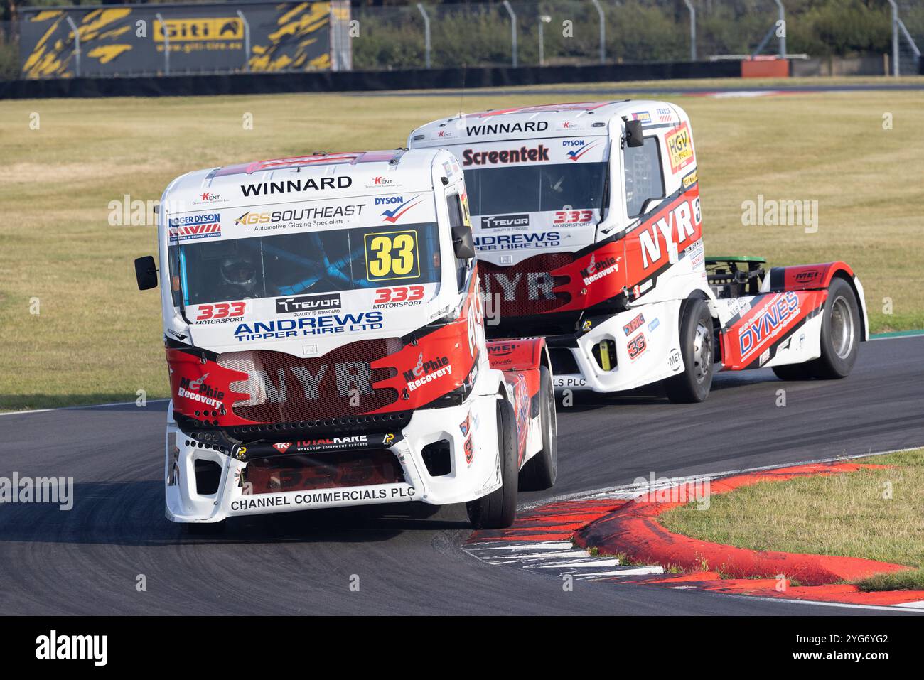 Neil Yates in his NY Racing MAN TG going through Palmer during the 2024 ...