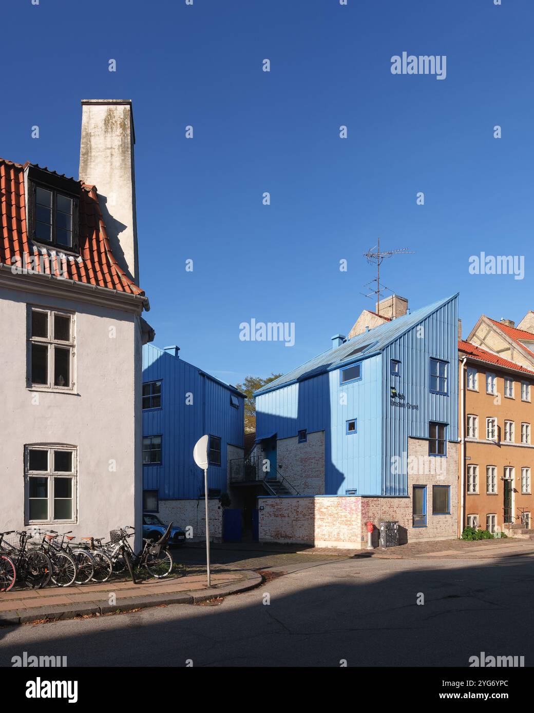 Copenhagen, Denmark - The Blue Corner housing by Vandkunsten Architects Stock Photo - Alamy