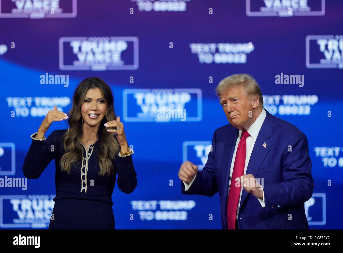 Republican presidential nominee former President Donald Trump and South ...