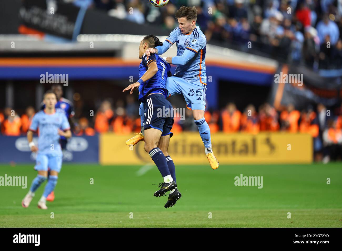 New York City FC defender Mitja Ilenic #35 and FC Cincinnati forward ...