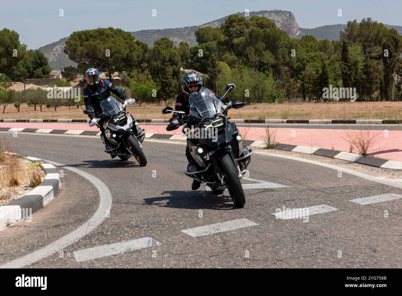 Riding a motorcycle on the highway Stock Photo - Alamy