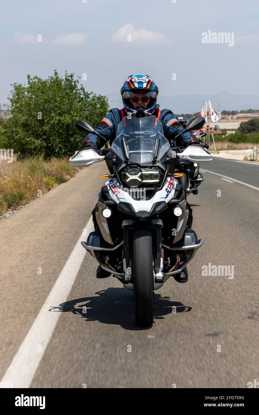 Riding a motorcycle on the highway Stock Photo - Alamy