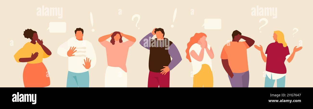 Cartoon girl scared hi-res stock photography and images - Alamy