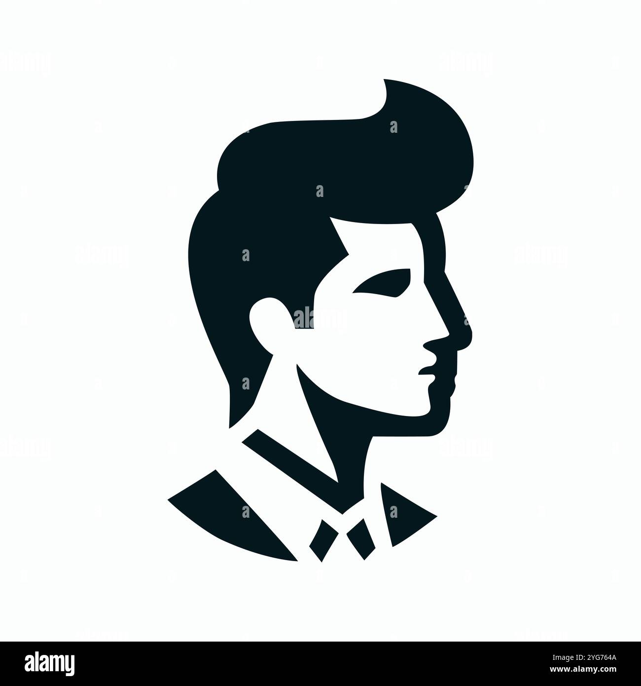 Side profile head male Stock Vector Images - Alamy