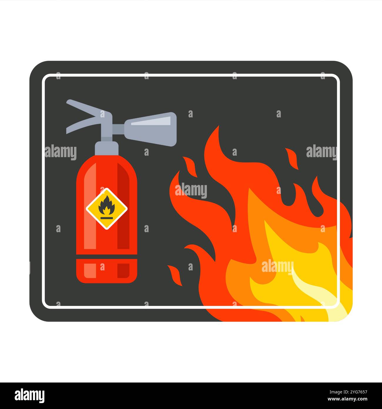 collage fire safety. fire protection. fire fighting equipment Stock ...