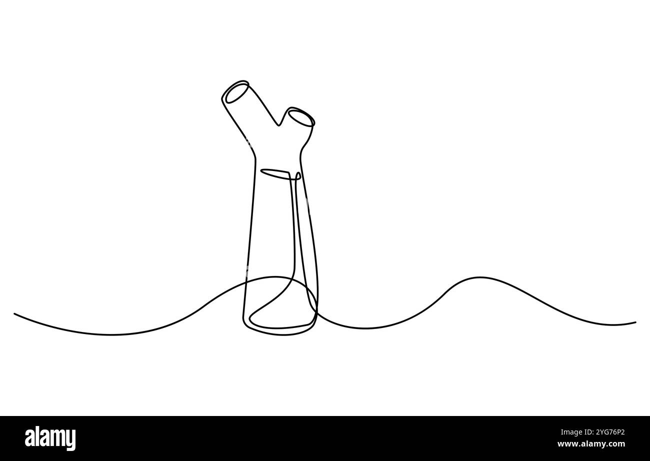 one line art drawing Stock Vector Image & Art - Alamy