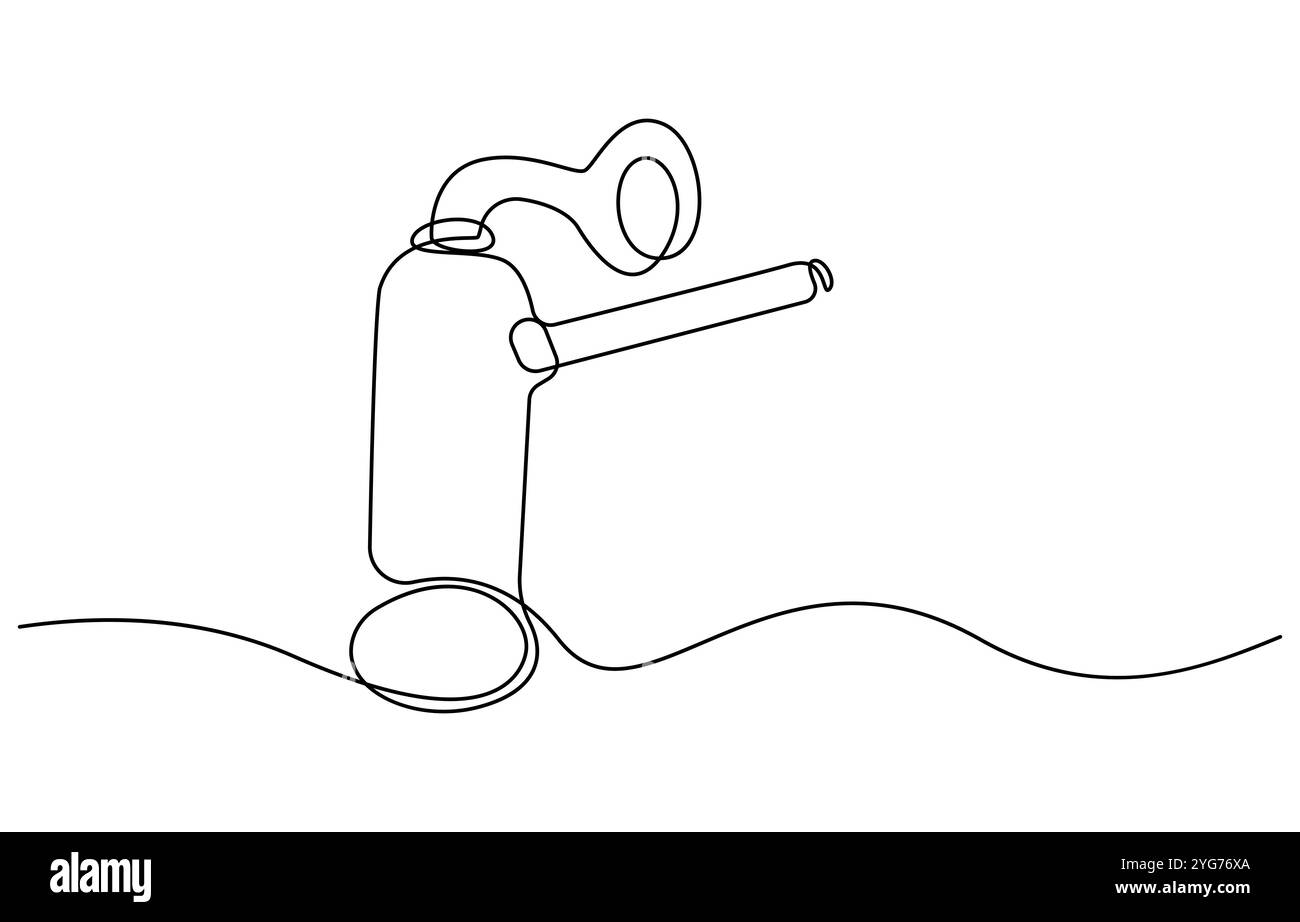 one line art drawing Stock Vector Image & Art - Alamy