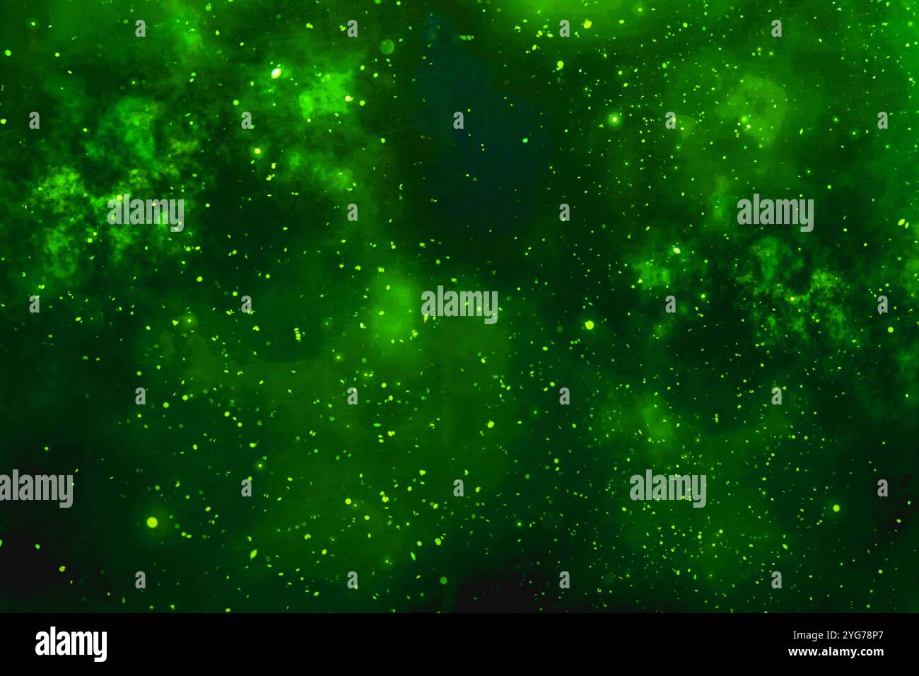 Green dust particles hi-res stock photography and images - Alamy