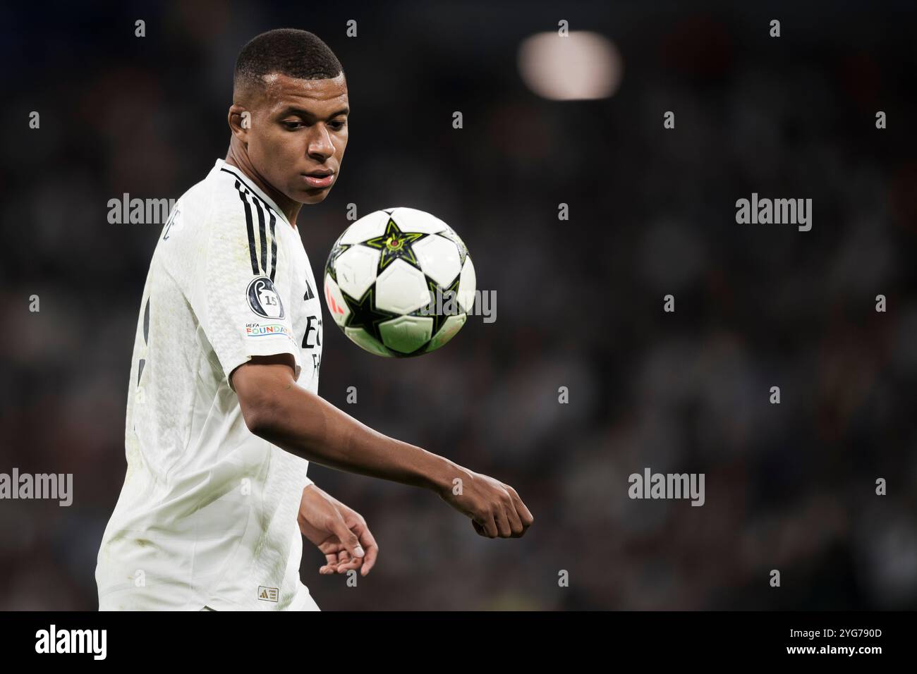 Madrid, Spain. 5 November 2024. Kylian Mbappe of Real Madrid CF in ...