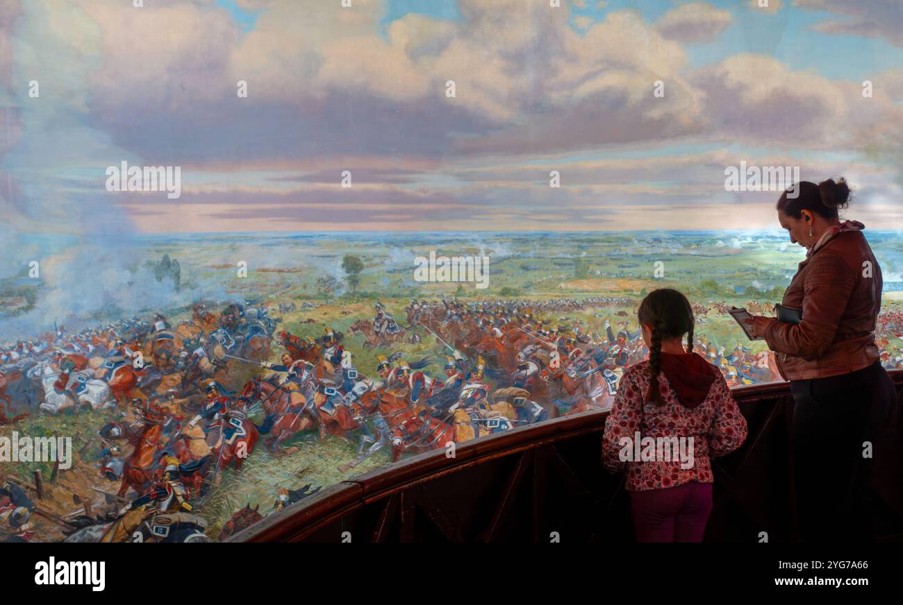 Battlefield scene at the Panorama, 360° fresco by Louis Dumoulin ...