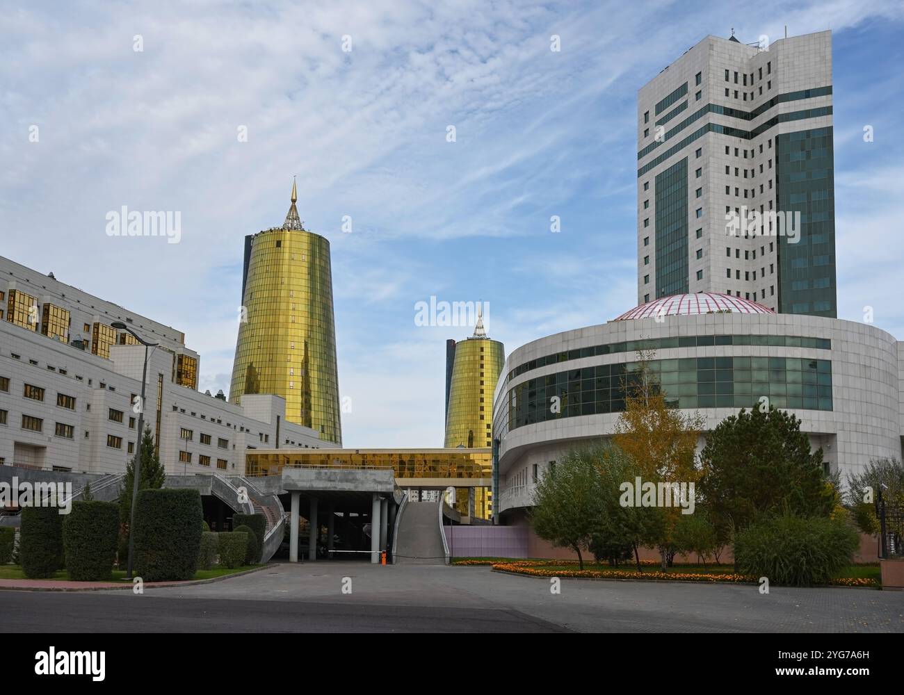 Urban landscape with modern buildings in Astana (Nur Sultan), the ...