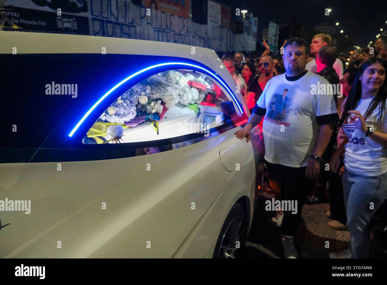 Napoli funeral of Romano Santo Casoria, funeral of Romano Santo, shot ...