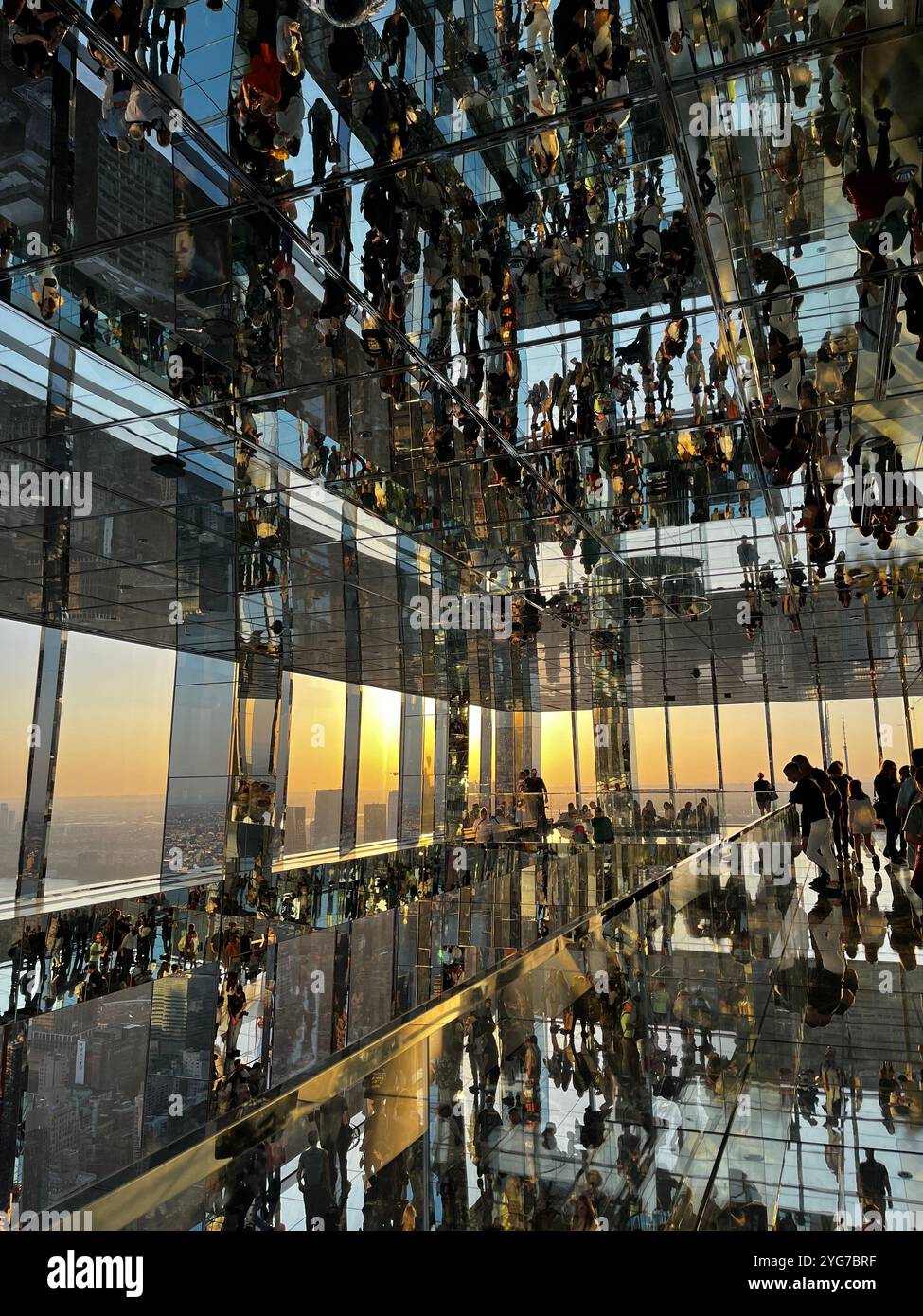 Sunset in Summit One Vanderbilt Stock Photo - Alamy