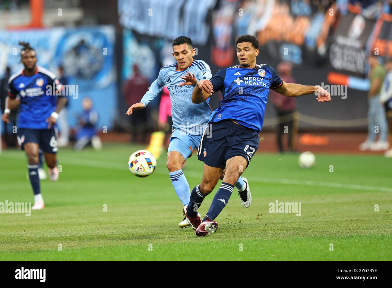 FC Cincinnati defender Miles Robinson #12 and New York City FC forward ...