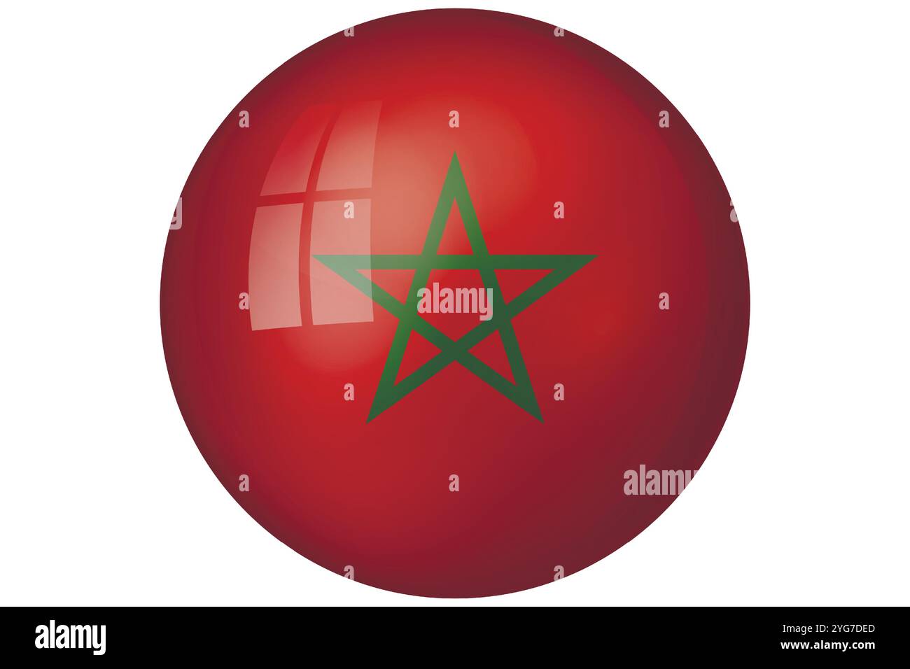 Flag of Morocco. Moroccan national symbol in official colors. Template ...