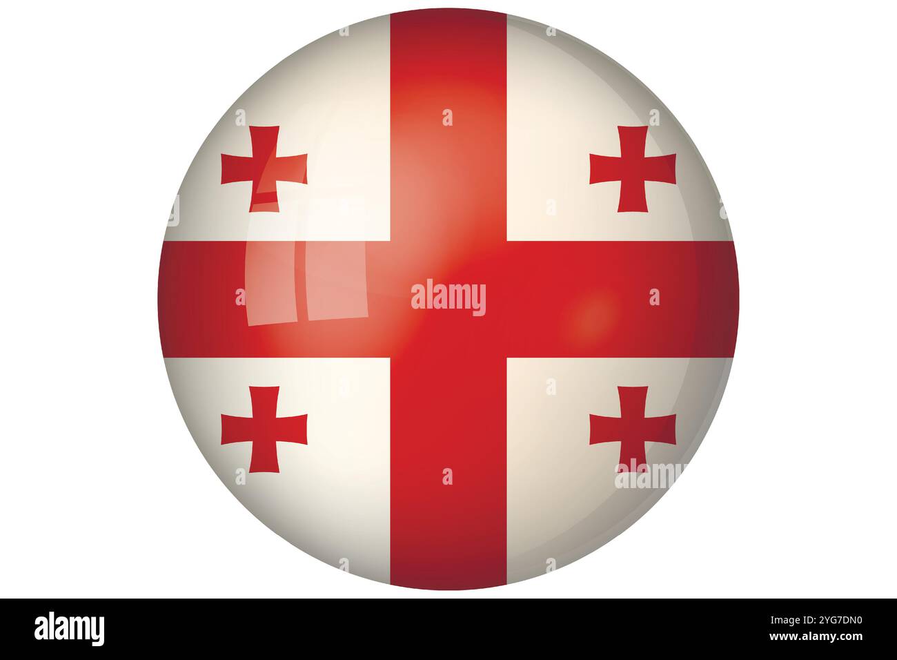 Flag of Georgia. Georgian national symbol in official colors. Template ...