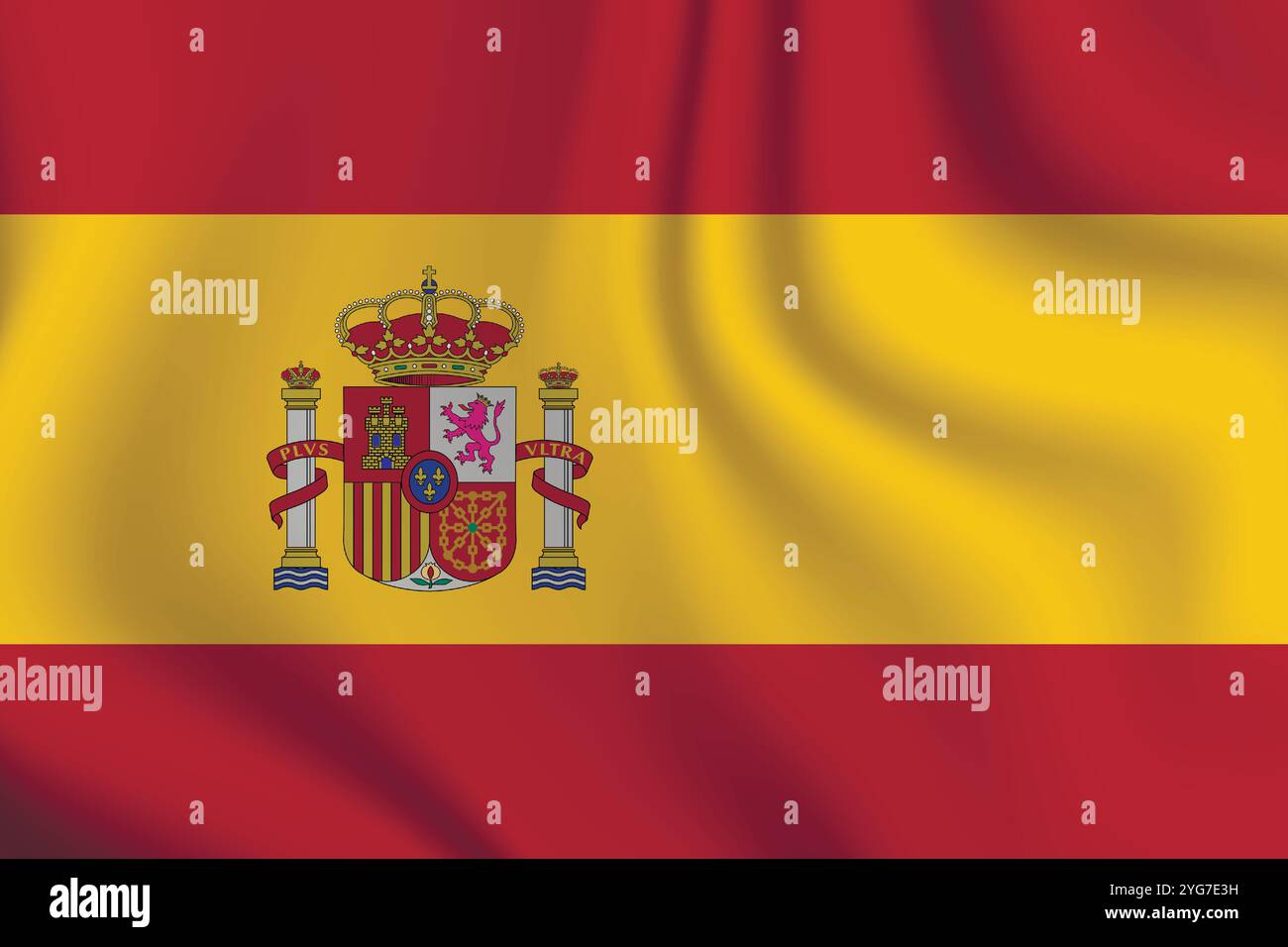 Flag of Spain. National symbol in official colors. Template icon ...