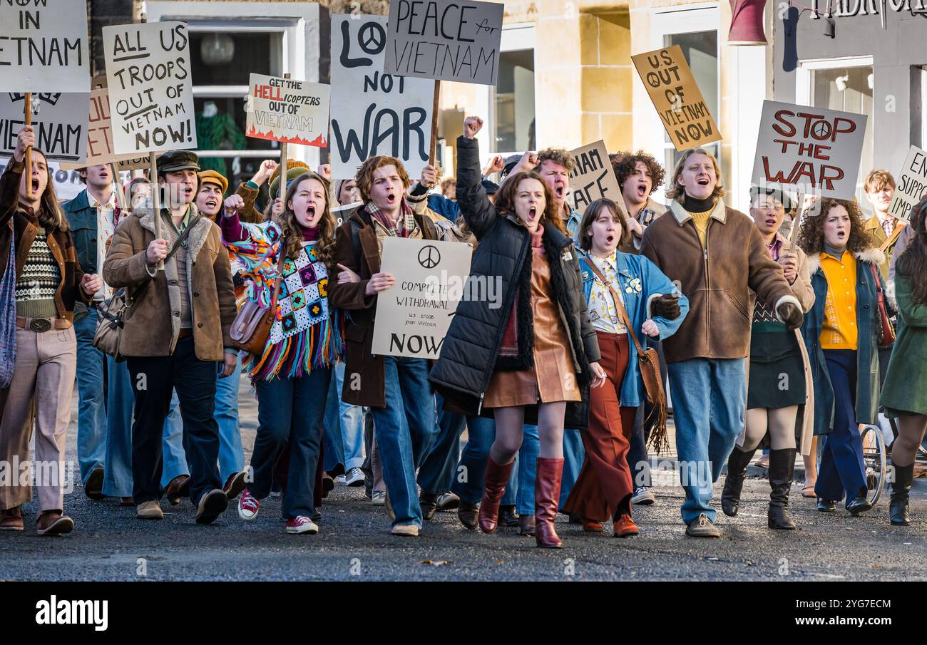 Anti Vietnam war protest in filming of 1970s movie Borges and Me ...